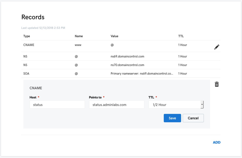 How to setup a custom domain - Admin Labs
